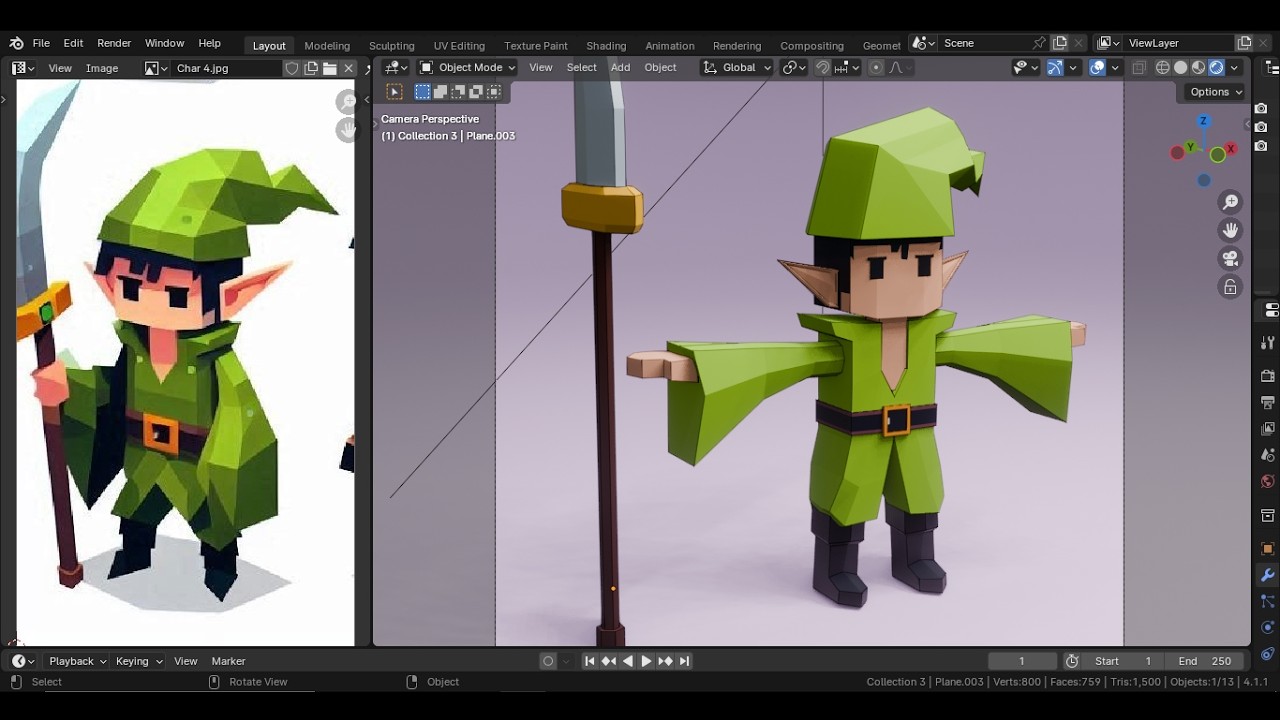 Character Modeling - 4 | Blender 4.1 | Low Poly Character - YouTube