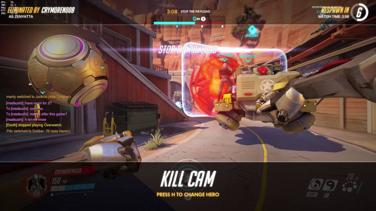 Hanzo & Junkrat COME FROM BEHIND WIN Route 66 [Defense] Overwatch - YouTube