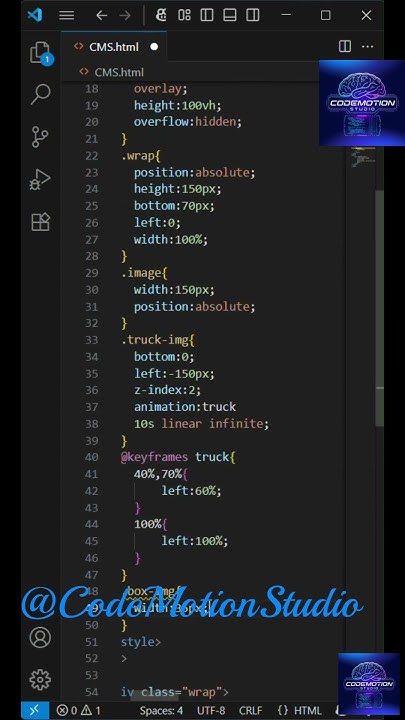 Truck Animation HTML | CSS - YouTube