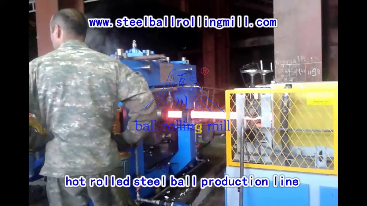 hot rolled steel ball making machine,steel ball rolling equipment - YouTube
