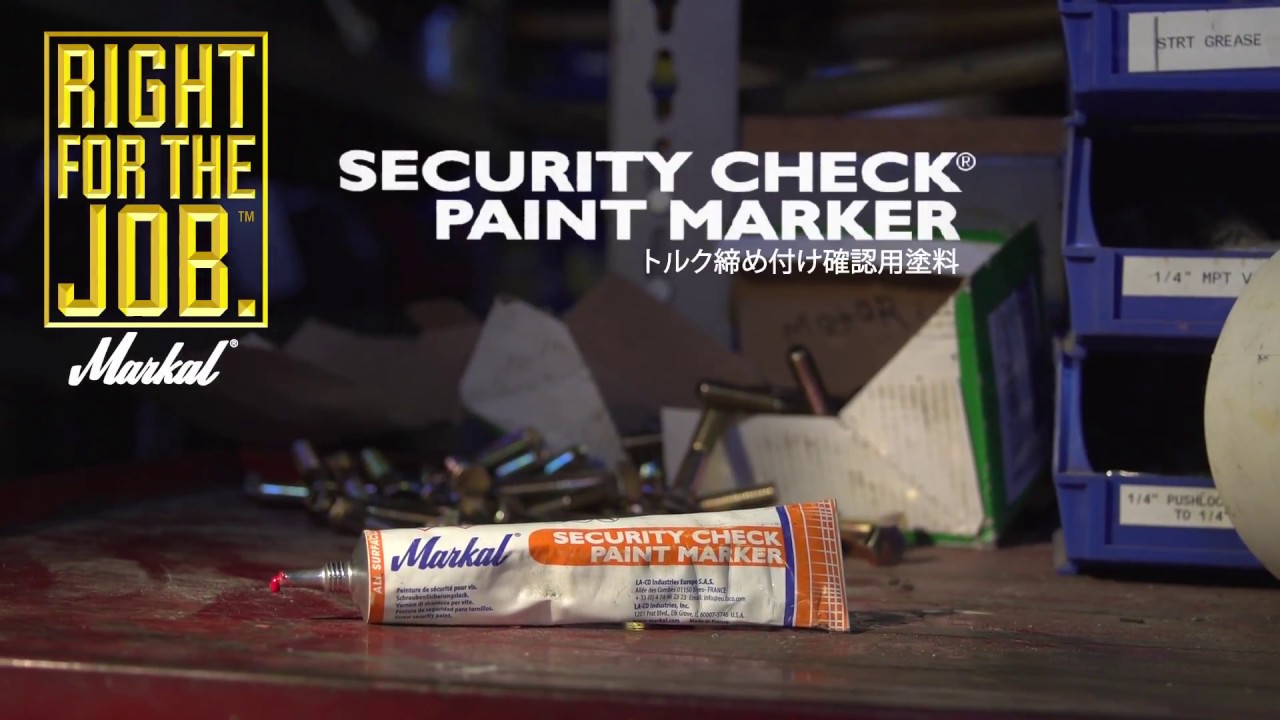 Markal® Security Check Paint Marker - JAPANESE - YouTube