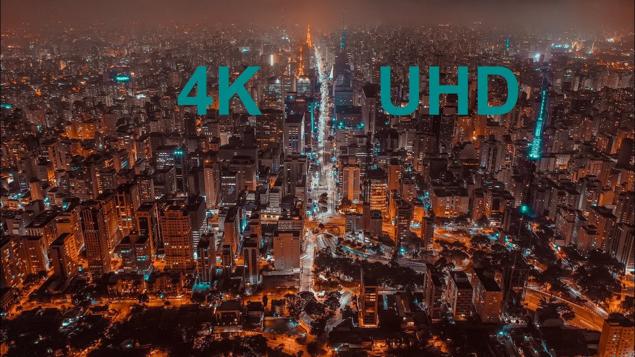Night View of Beautiful Cities by Drone 4K UHD - YouTube