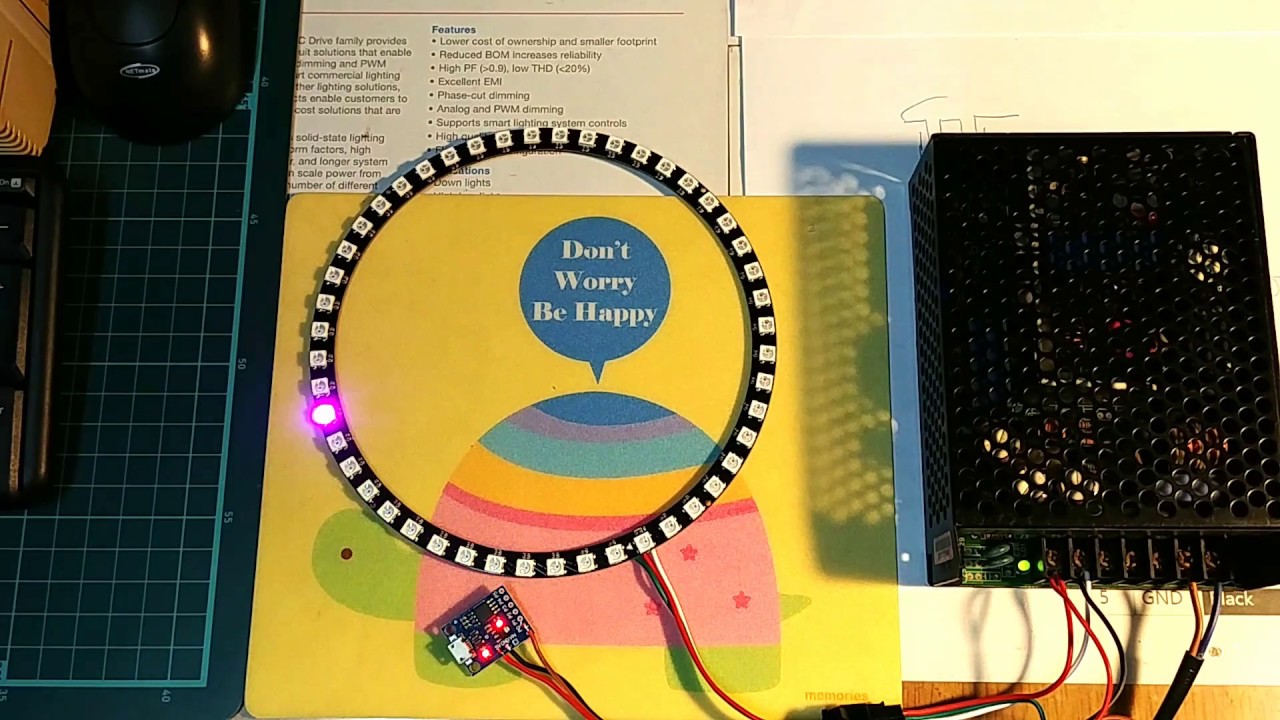 WS2812B RING LED MODULE - YouTube