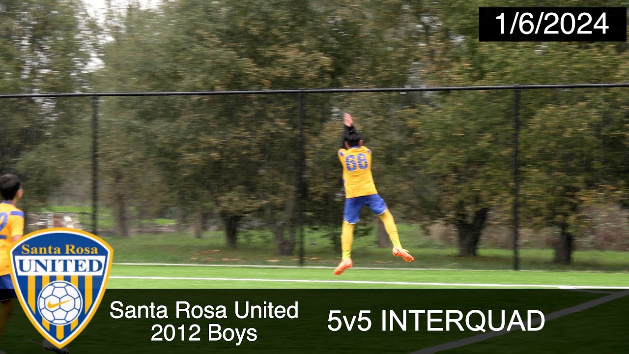 Santa Rosa United 2012B Gold 5v5 1/6/2024 - YouTube
