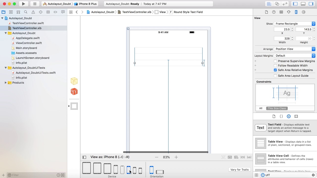 Ios Autolayout Part 6 Dynamic Spacing Leading Trailing Aspect