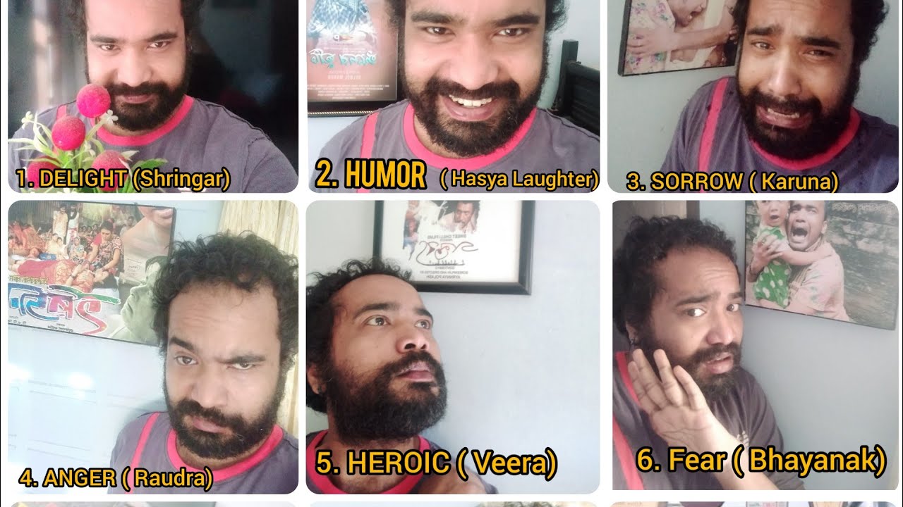 অভিনয়ের ৯ রসের নাম | Navarasa means 9 emotions in which nava signifies ...