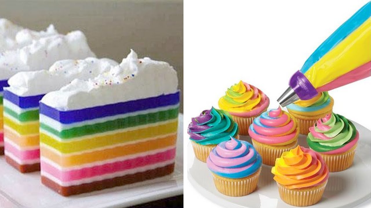 5 Colorful Cake Decorating and Cream Biscuit, Flower Cake Decoration ...
