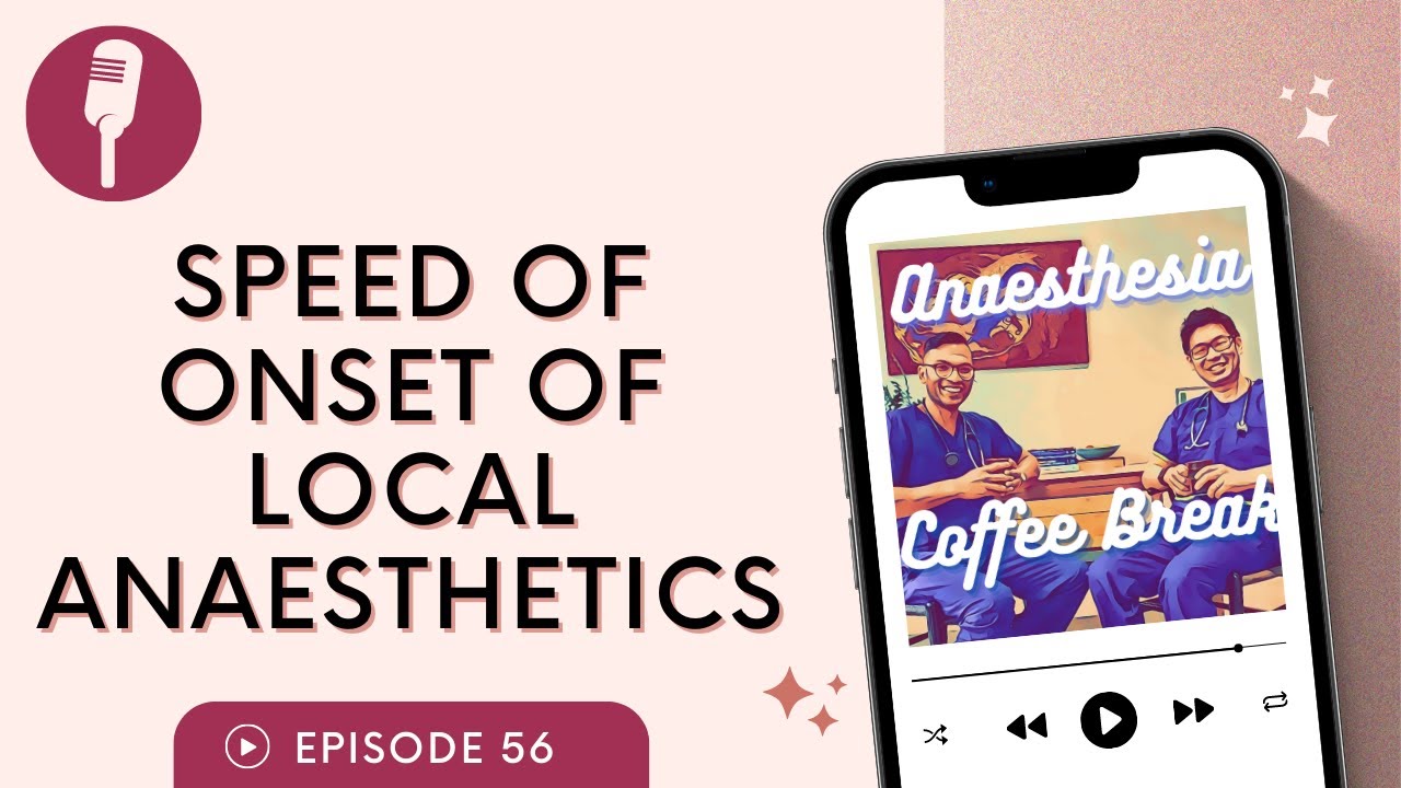 Speed of onset of local anaesthetics | #anaesthesiacoffeebreak # ...