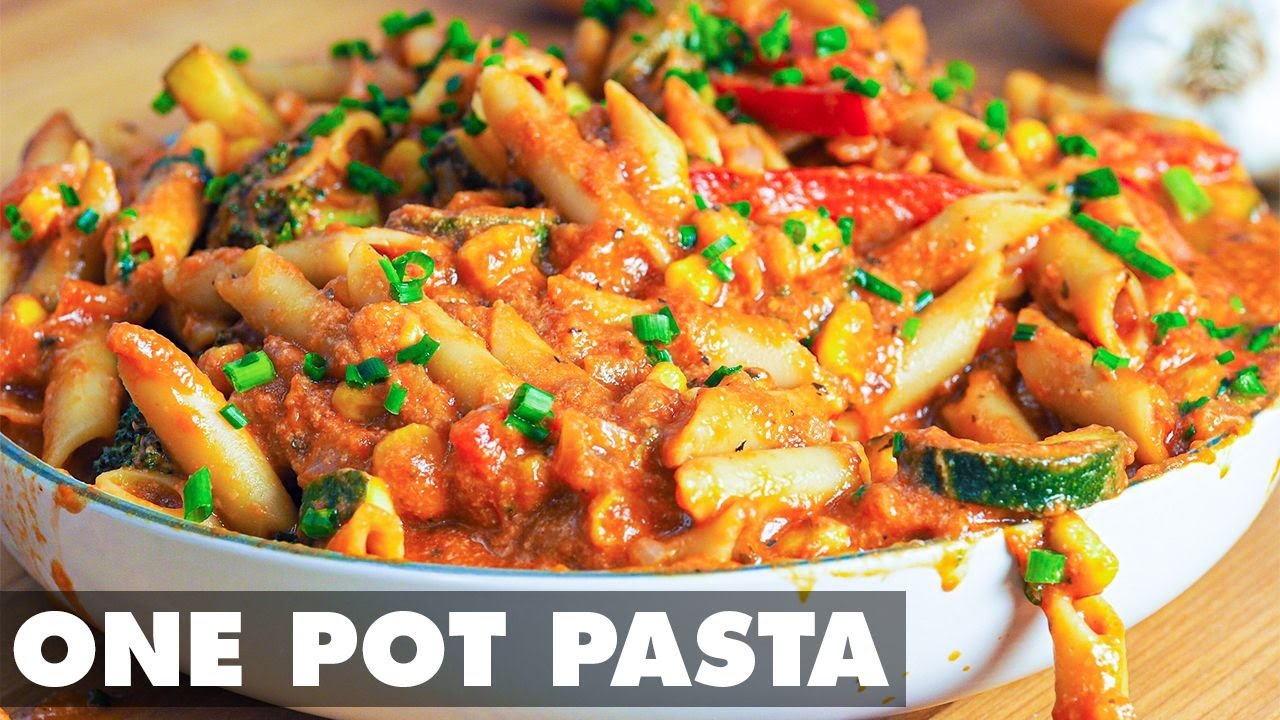One Pot Vegetable Pasta - Quick & Easy - YouTube