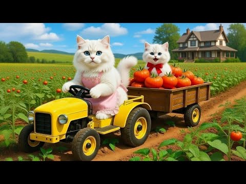 Mama Cat Falls While Harvests Tomatoes Little Hero Kitten Takes to Hospital and Cooks to Heal Her 🐱