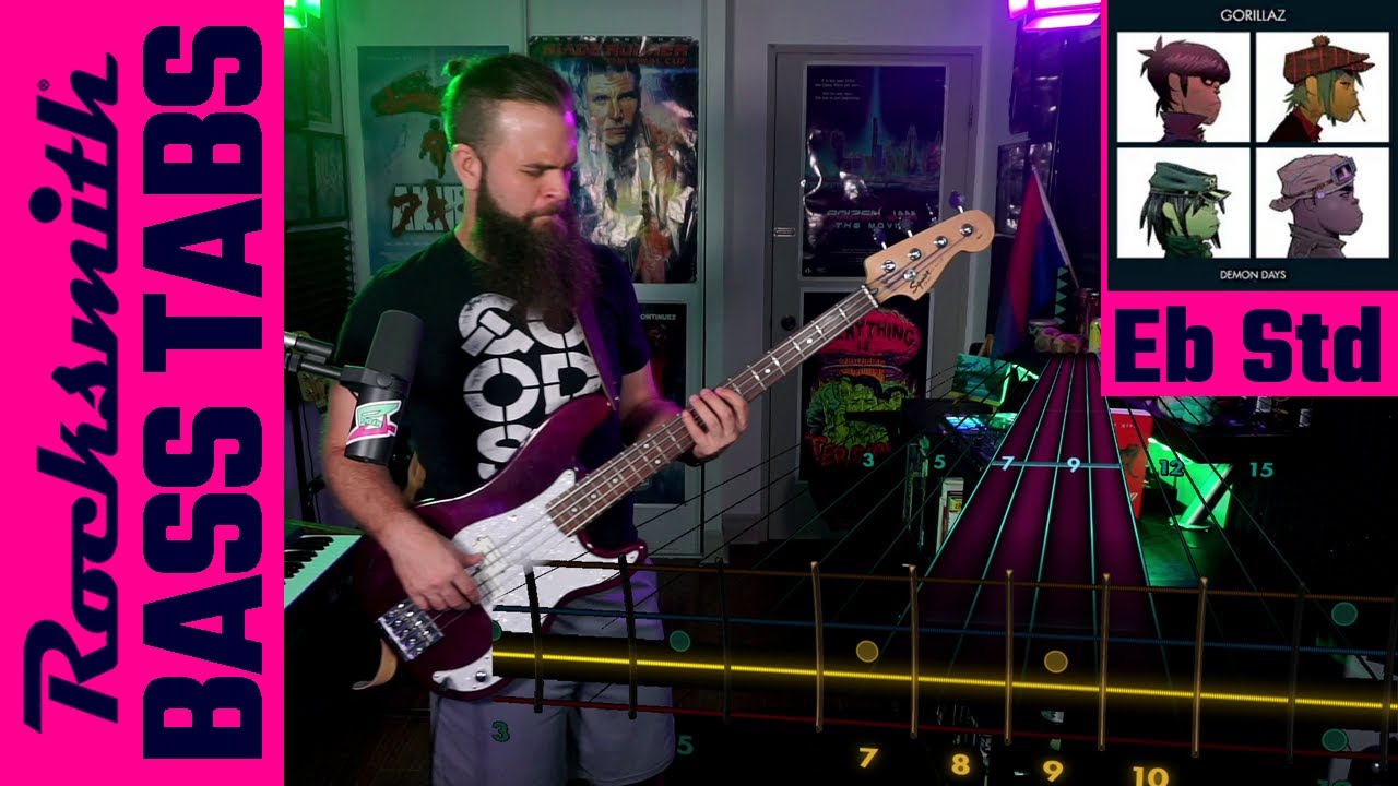Gorillaz－Feel Good Inc.｜Bass Tabs [Eb Standard][Rocksmith] - YouTube
