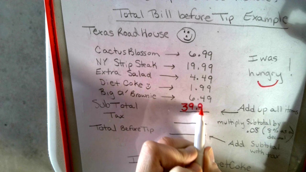 Total Restaurant Bill - YouTube