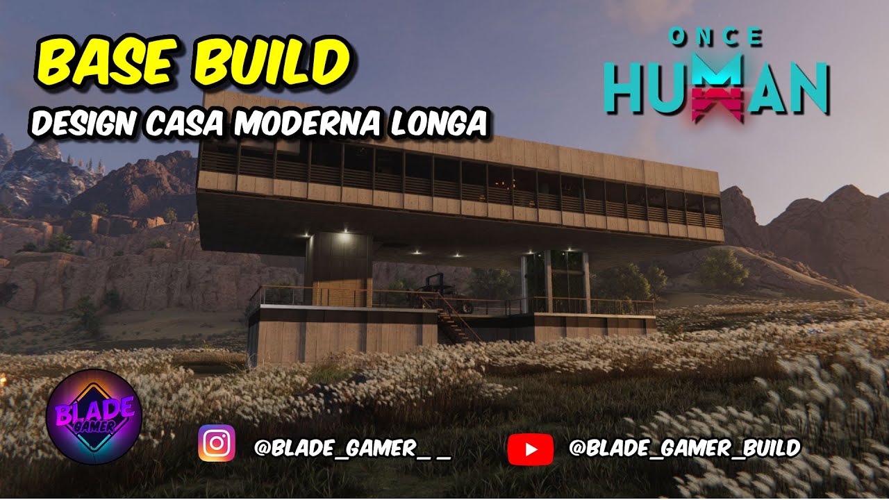 Once Human - Base Build - Design Casa Moderna Longa - YouTube
