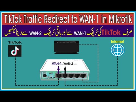 TikTok Traffic Redirect to WAN 1 in Mikrotik | How to Redirect Tiktok traffic for specific WAN ...
