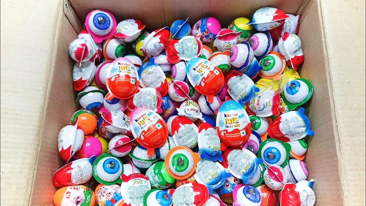 SURPRISE EGGS UNBOXING 😃 With Fun Toys Inside | BOX OF CANDIES - Surprise Gifts Inside - YouTube