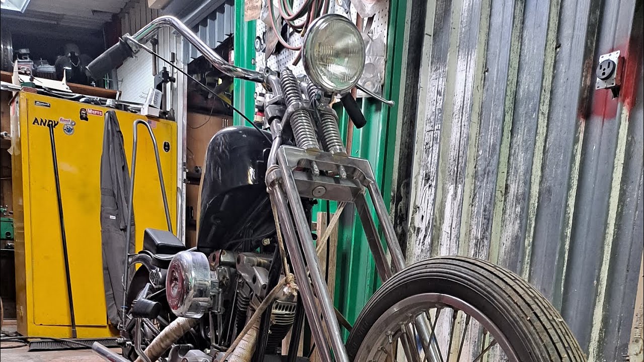 ironhead sportster chopper build 26 - YouTube
