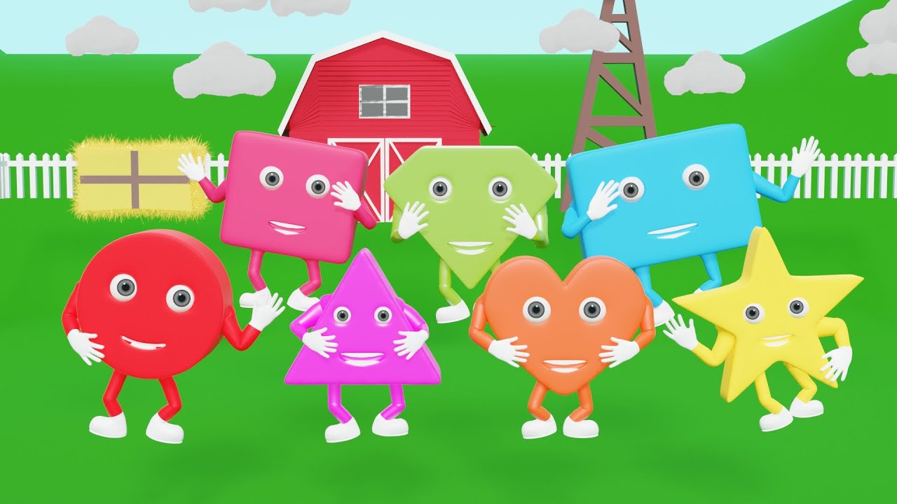Sing along Shapes Song - with lyrics (featuring Debbie Doo) - YouTube