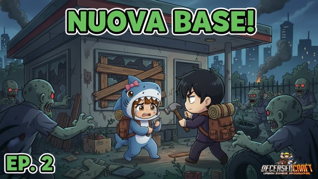 NUOVA BASE… VICINO A UNA STAZIONE PIENA DI ZOMBIE 😱🧟⛽ (Deceased Craft ...