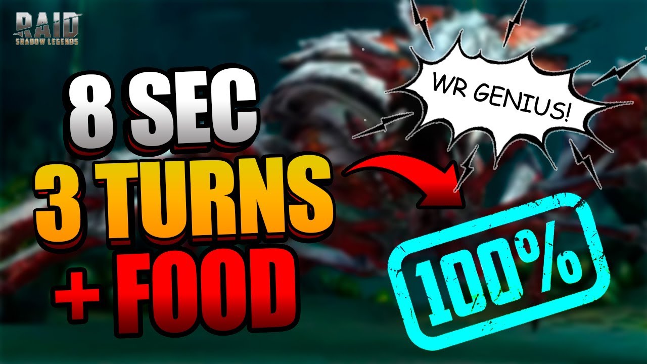 SPIDER HARD WORLD RECORD TEAM! FAST WITH FOOD! | Raid Shadow Legends ...