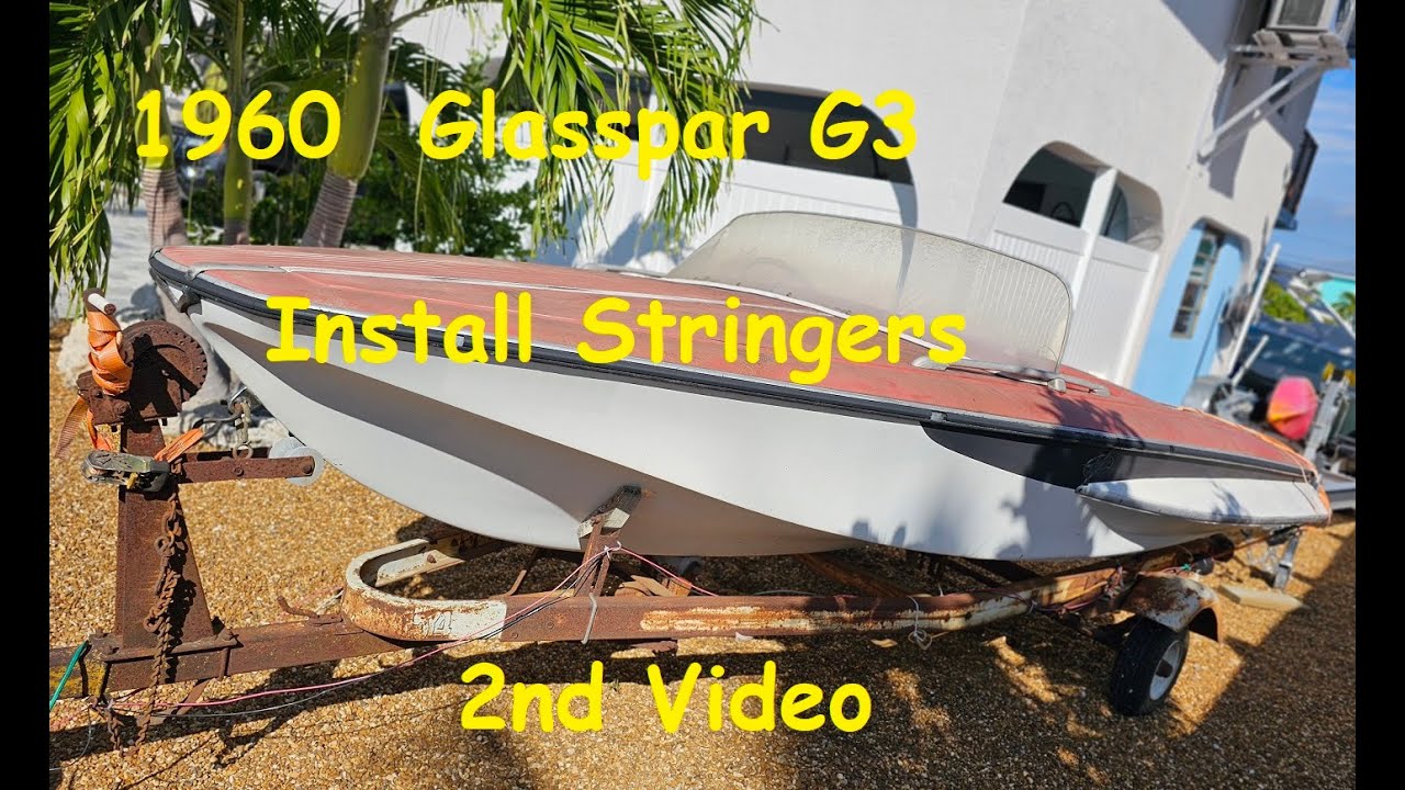 Fiber glassing in Coosa Board Stringer build on my 1960 Glasspar G3 ...