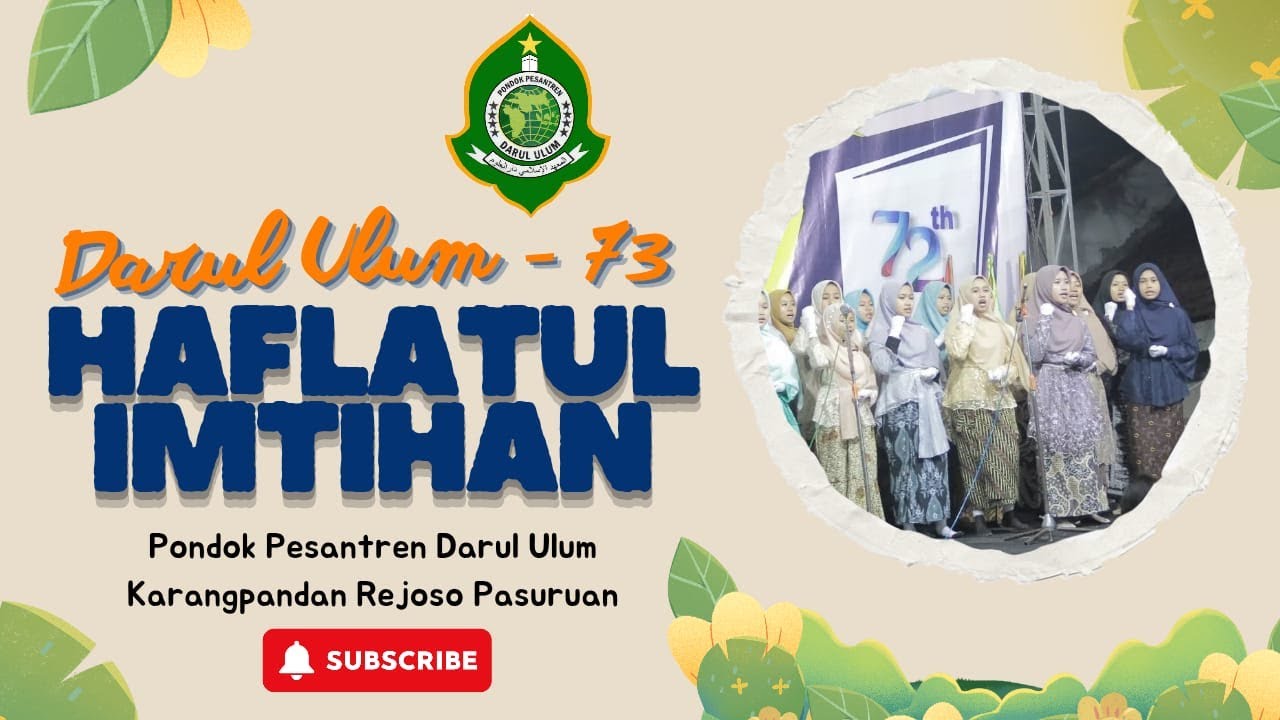 LIVE!! Malam Pertama HAFLATUL IMTIHAN PP. DARUL ULUM KARANGANDAN ke-73!! - YouTube