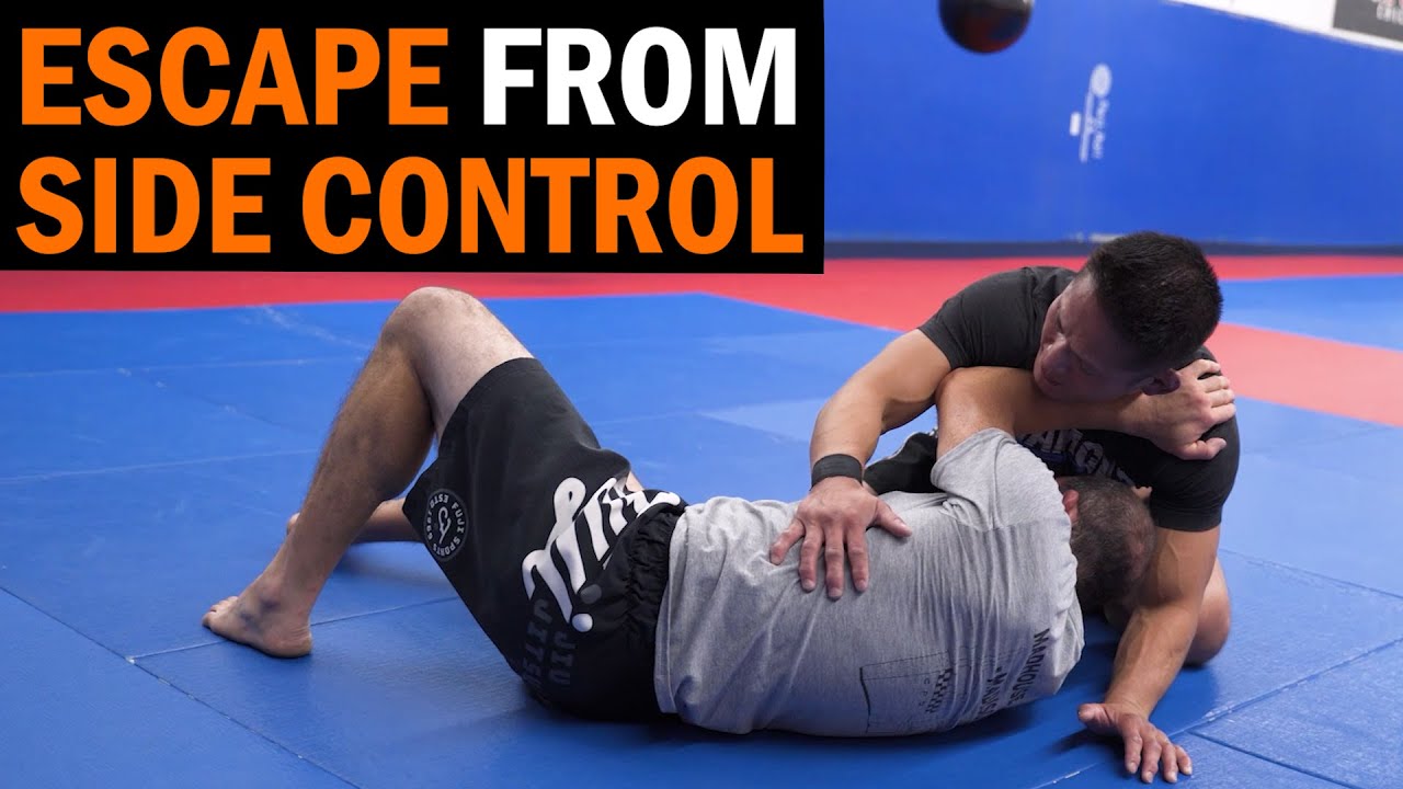 Self Defense Tip: Escape from Being Pinned in Side Control - YouTube