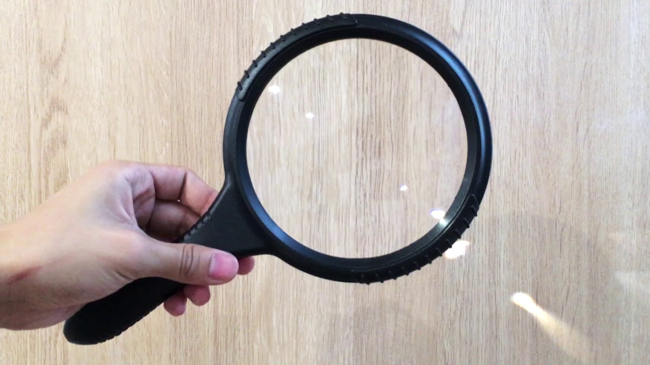 5" 3X Large Round Hand Held Magnifier-1617 ｜ Etay magnifier - YouTube