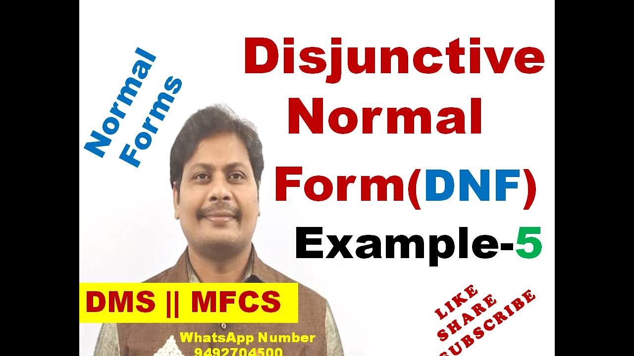 Disjunctive Normal Form (DNF) || Normal Forms || DNF || Disjunctive ...