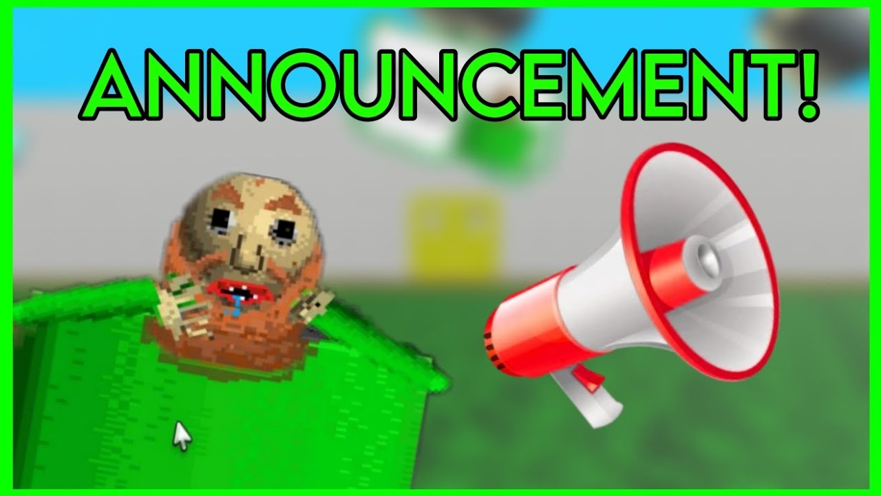 CaseOh's Basic Announcement. (Roblox) - YouTube