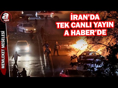Sıcak nokta İran'dan tek canlı yayın A Haber'de...  Neler oluyor? | A Haber