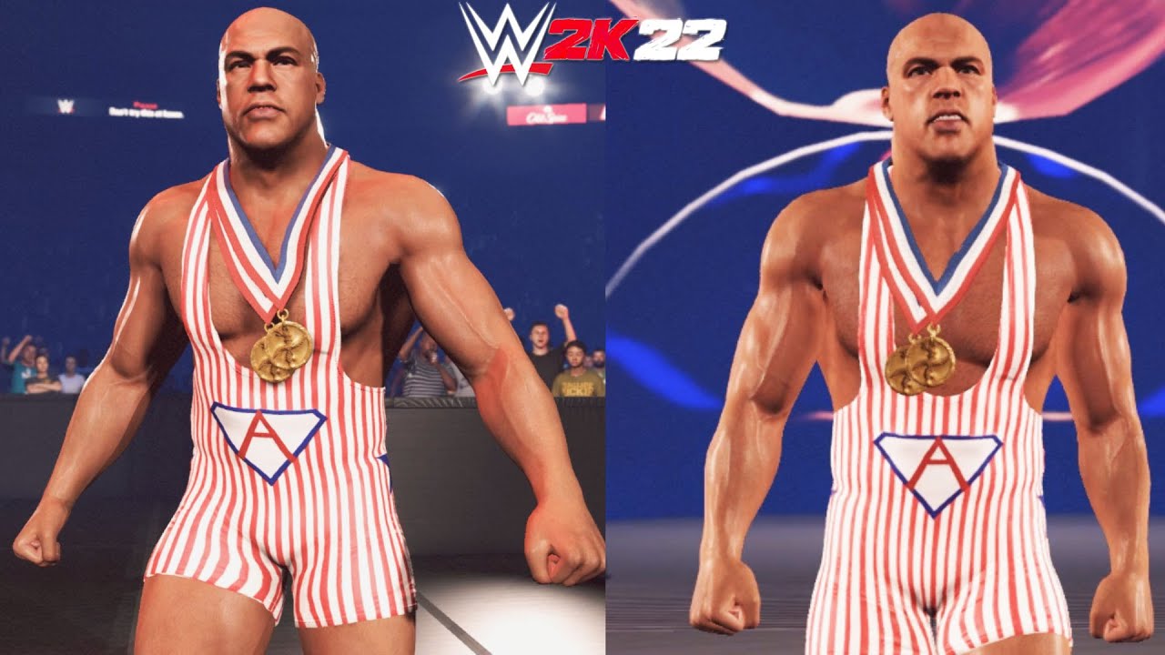 WWE 2K22 Kurt Angle 2004 Mod with Entrance, Finisher, Signature ...