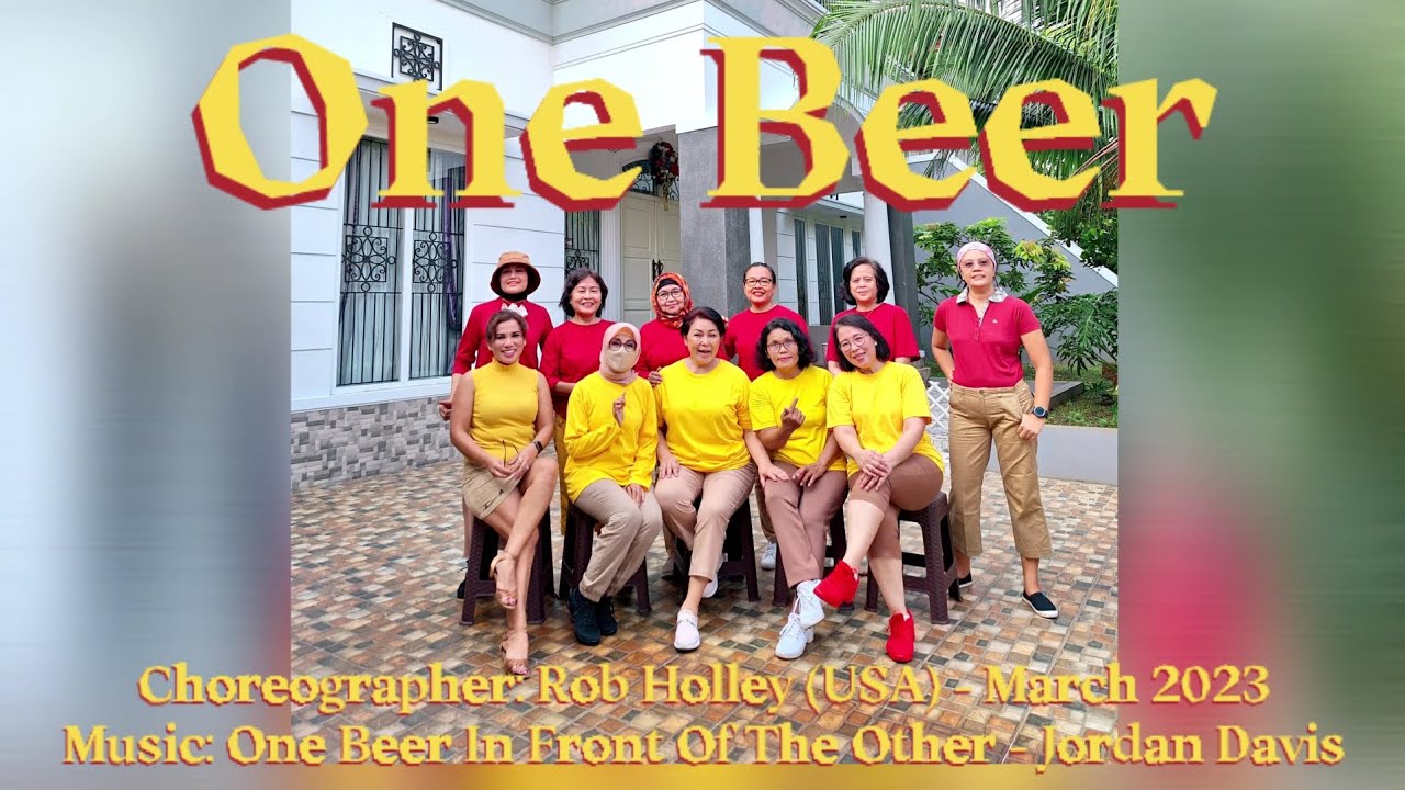 ONE BEER - line dance (Rob Holley. USA) 2nd upload - YouTube