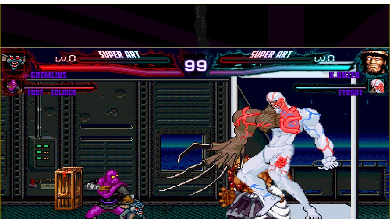 Mugen: Gremlin/Foot Soldier vs K.Unzen/Tyrant(Resident Evil) - YouTube