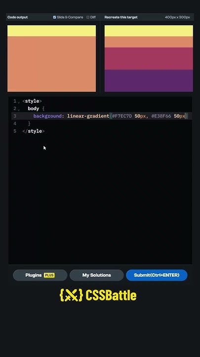 CSS Battle #30 - Horizon #cssbattle #codingshorts #shorts #coding #learn #css - YouTube