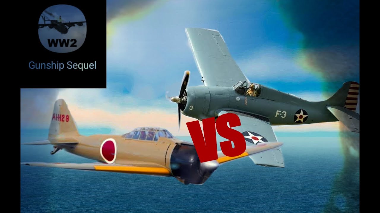 Wildcat vs Zero why not - Gunship sequel : ww2 HD - YouTube