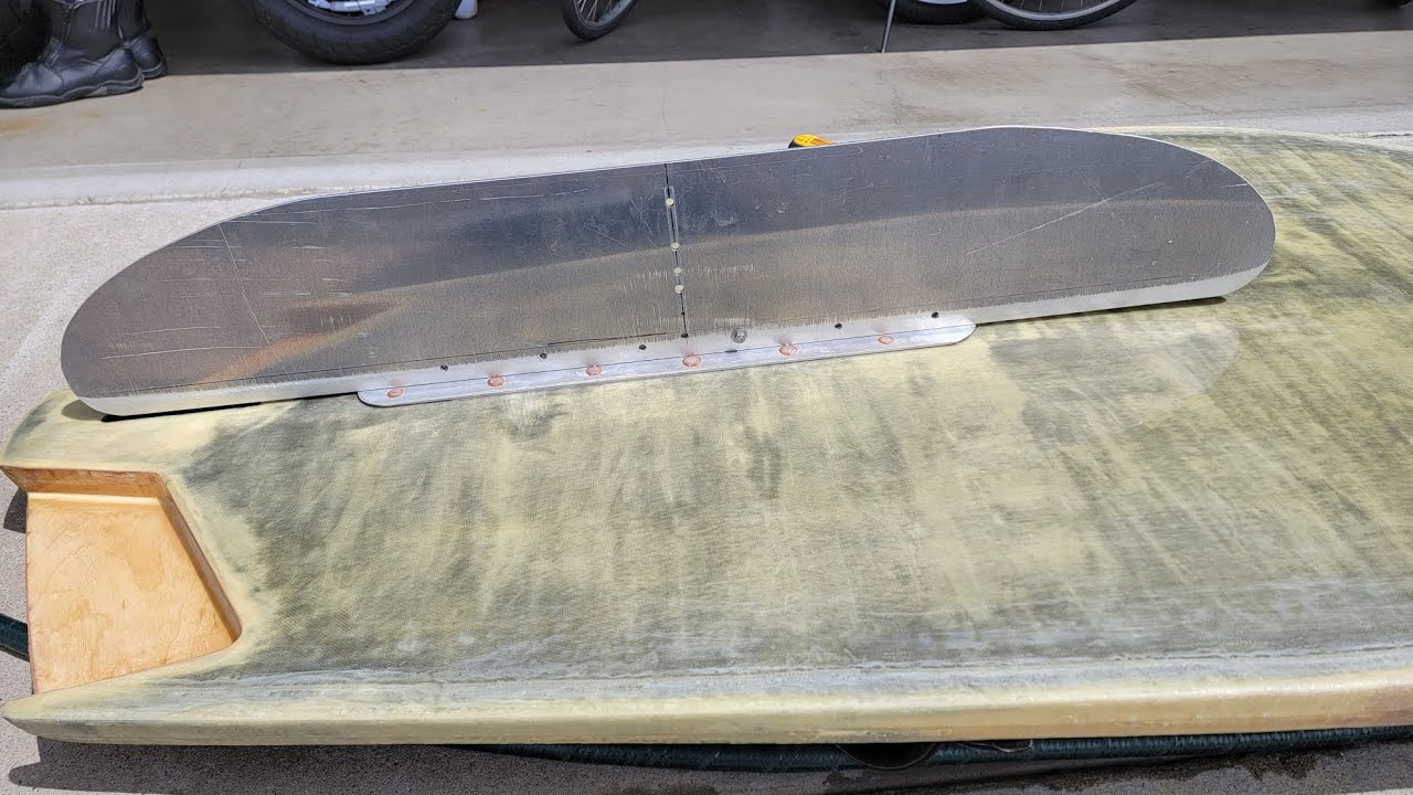 LifeHack: super long aluminum fin for formula windsurf board. Fits all ...