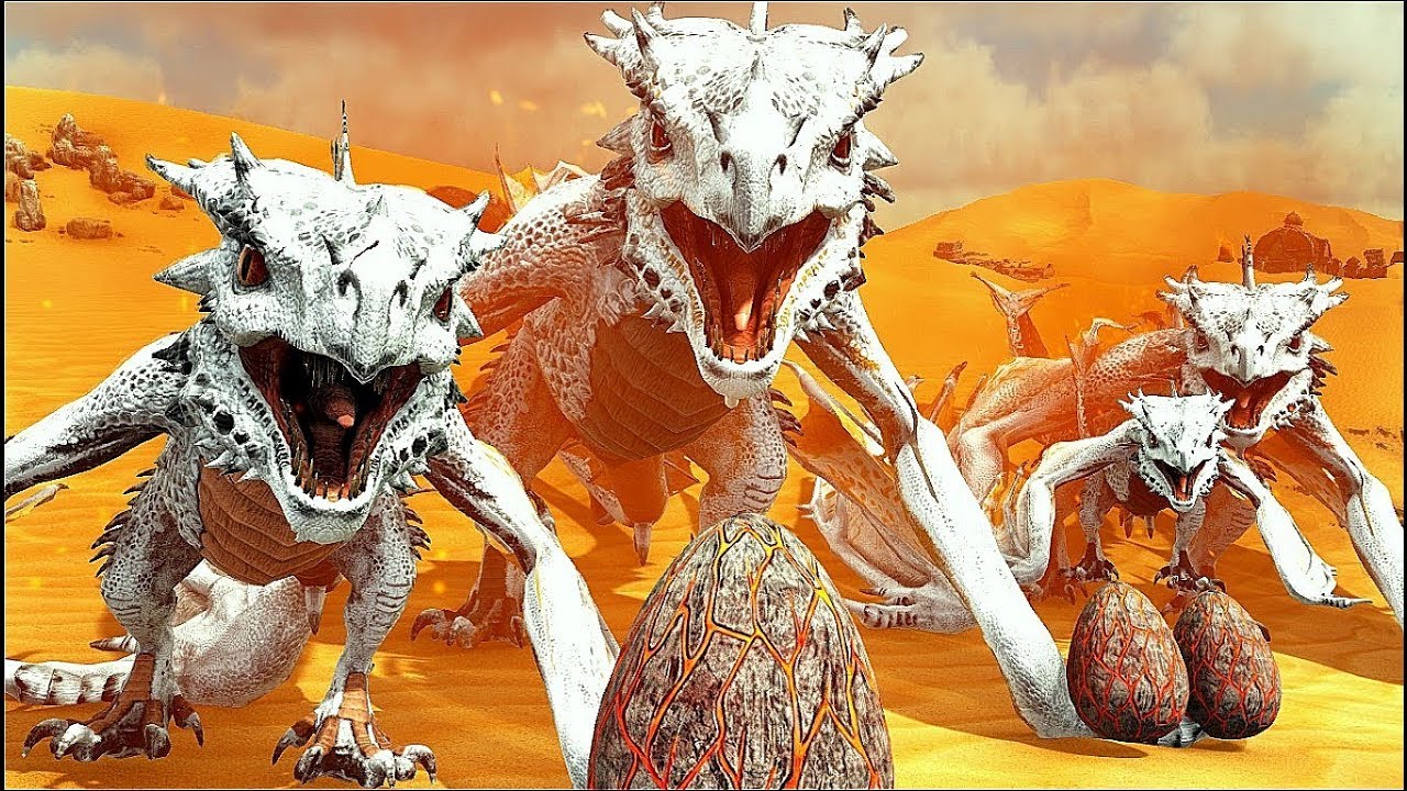Familia Alpha Wyvern, Os Filhotes Nasceram Finalmente! Ark Survival ...