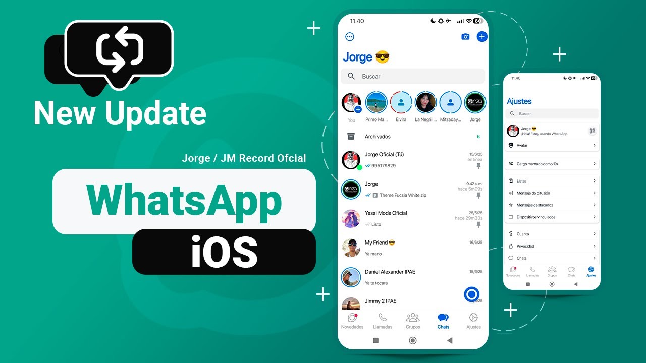 WHATSAPP iOS v10.33 (RC Mods) ULTIMA VERSIÓN WHATSAPP ESTILO IPHONE ...
