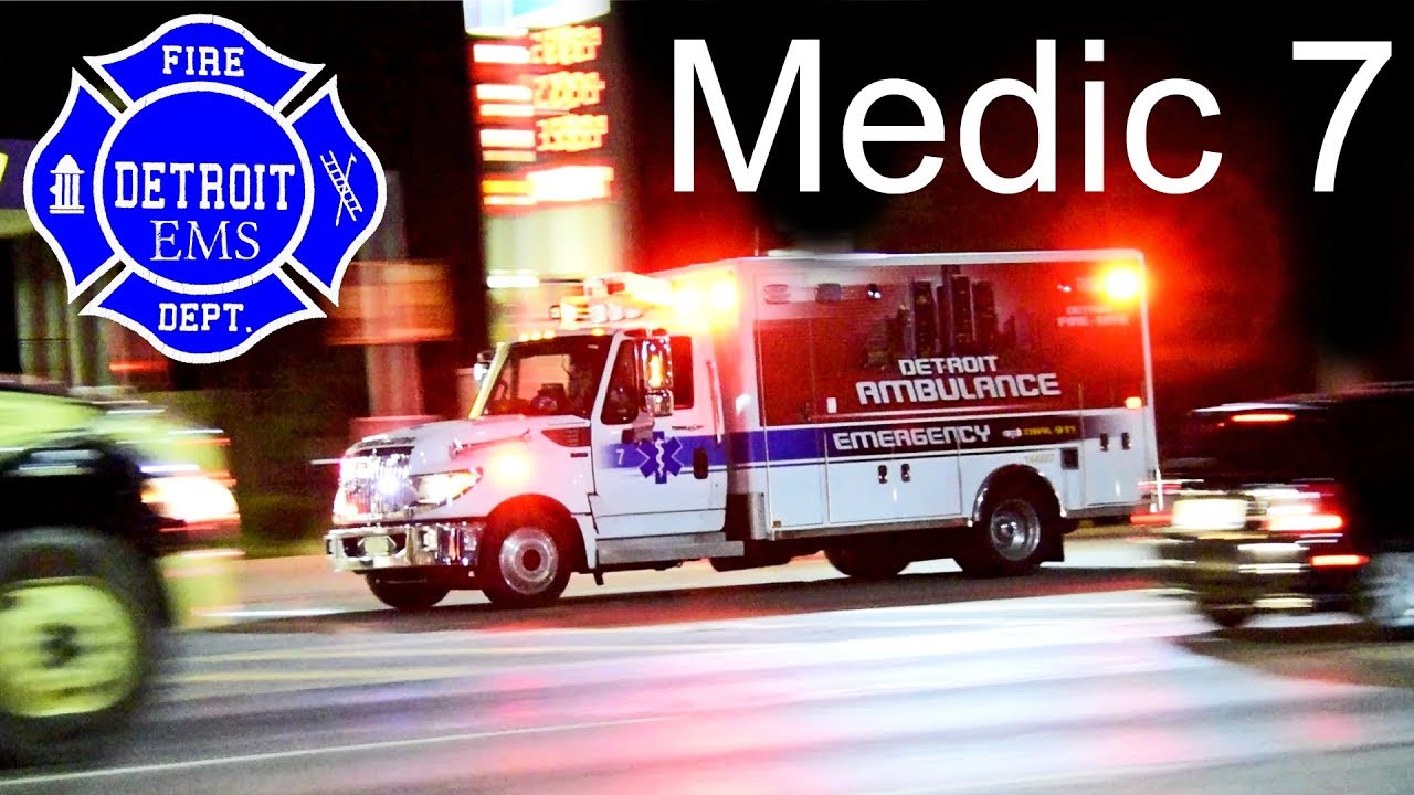 Responding - Detroit EMS, Medic 7 - YouTube