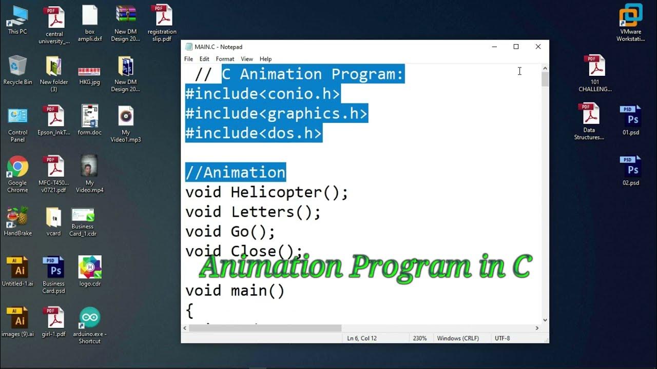 Animation in C Programming || Helicopter Animation #animation # ...