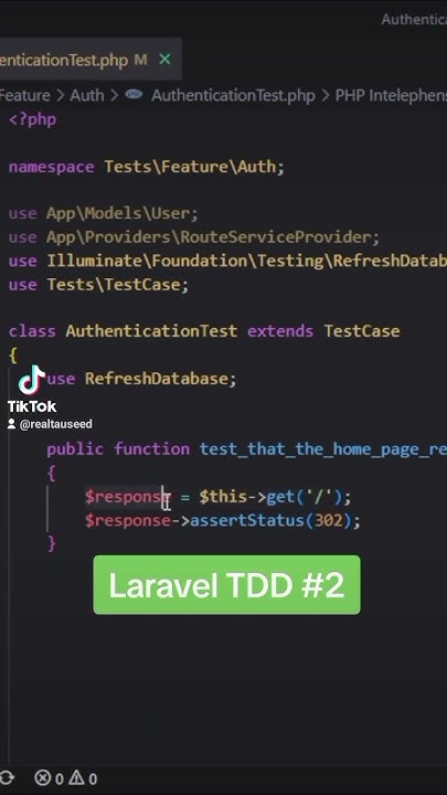 Laravel Tdd 2 Laravel Webdevelopment Development Tricks Tips Laraveldevelopment Youtube
