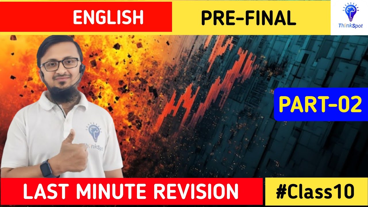 English IMPORTANT QUESTIONS| Class 10 | SSC| PRE-FINAL | Special test ...