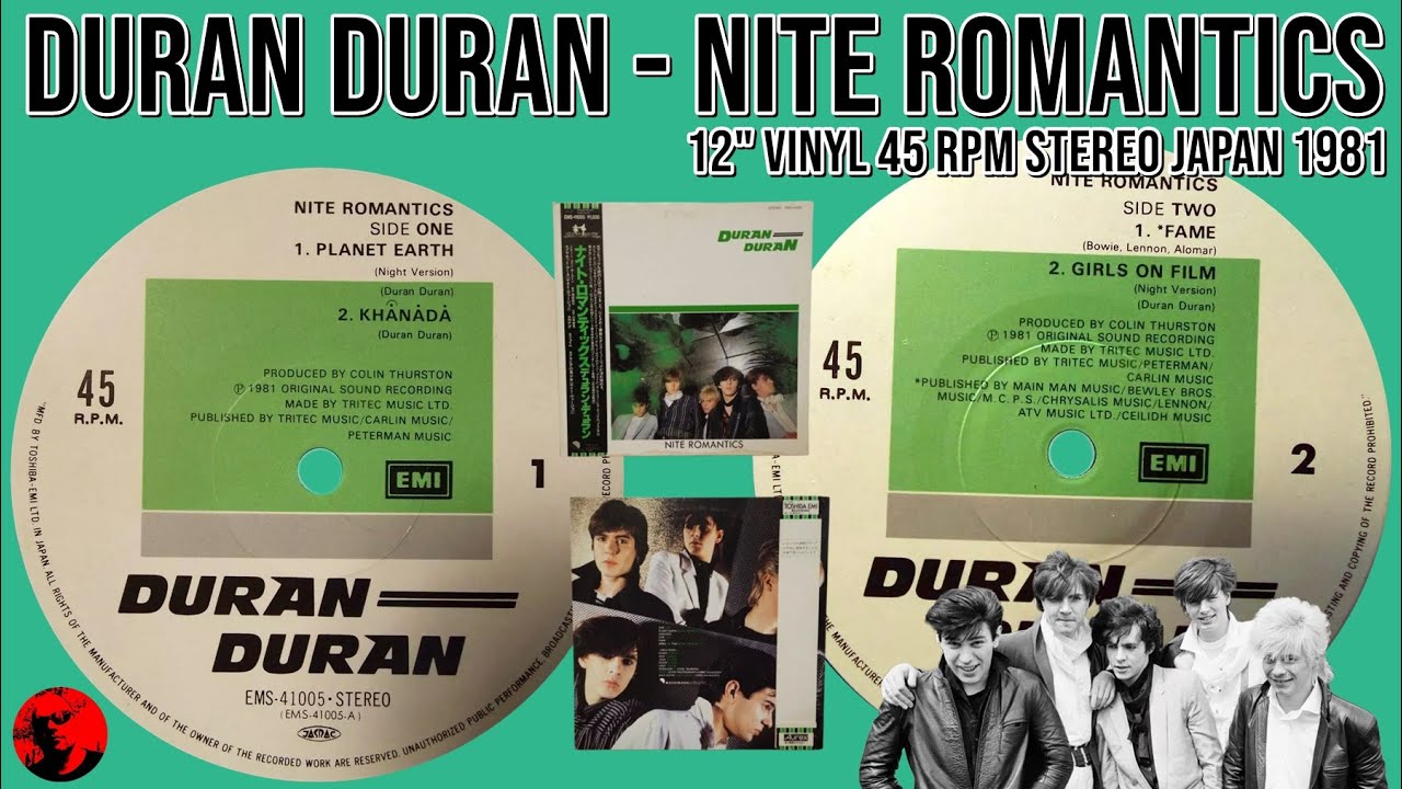 Duran Duran - Nite Romantics (12" Vinyl 45 RPM Japan 1981) - YouTube