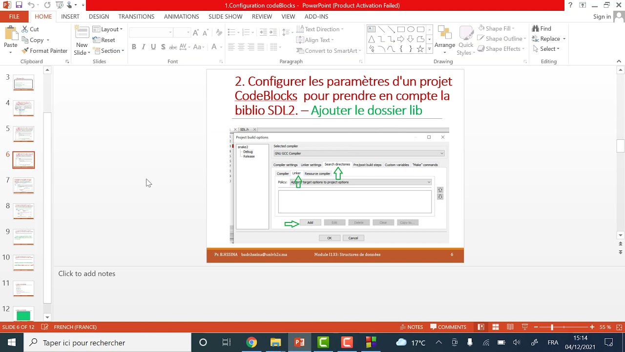 SDL2 pour le langage C CodeBlocks - YouTube
