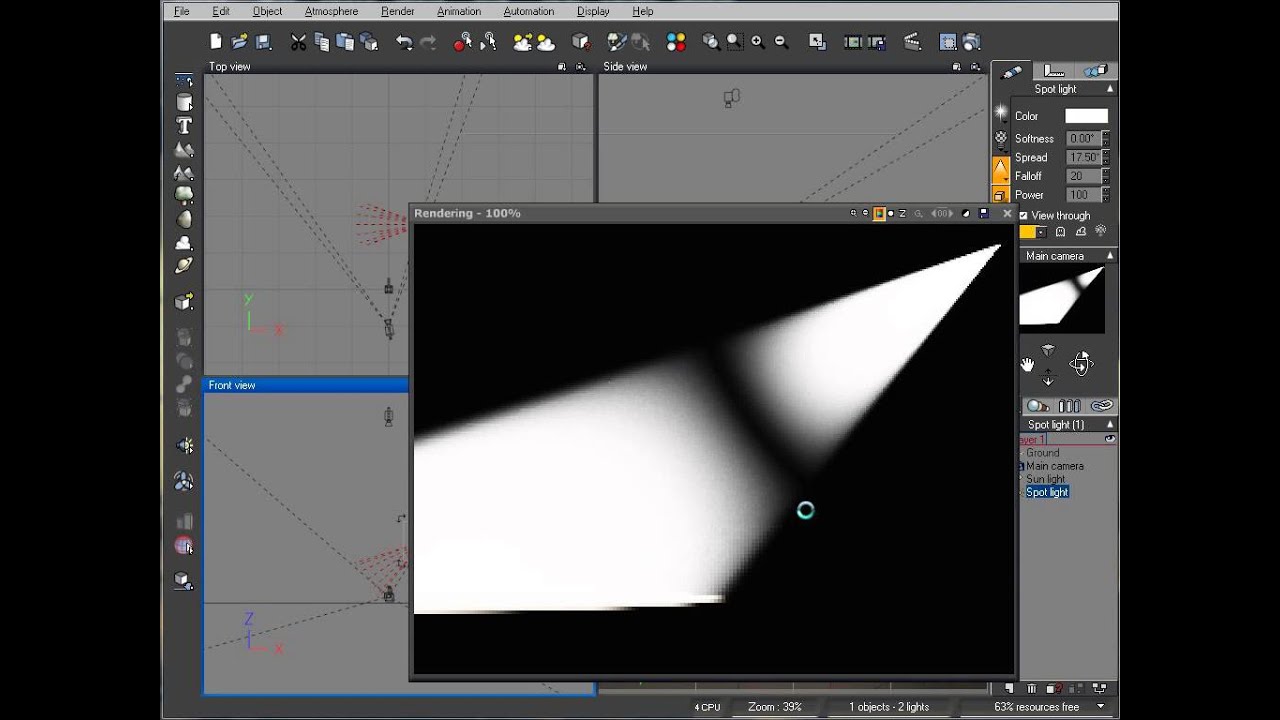 Light attenuation and variable color. Lighting in Vue [lv] - YouTube
