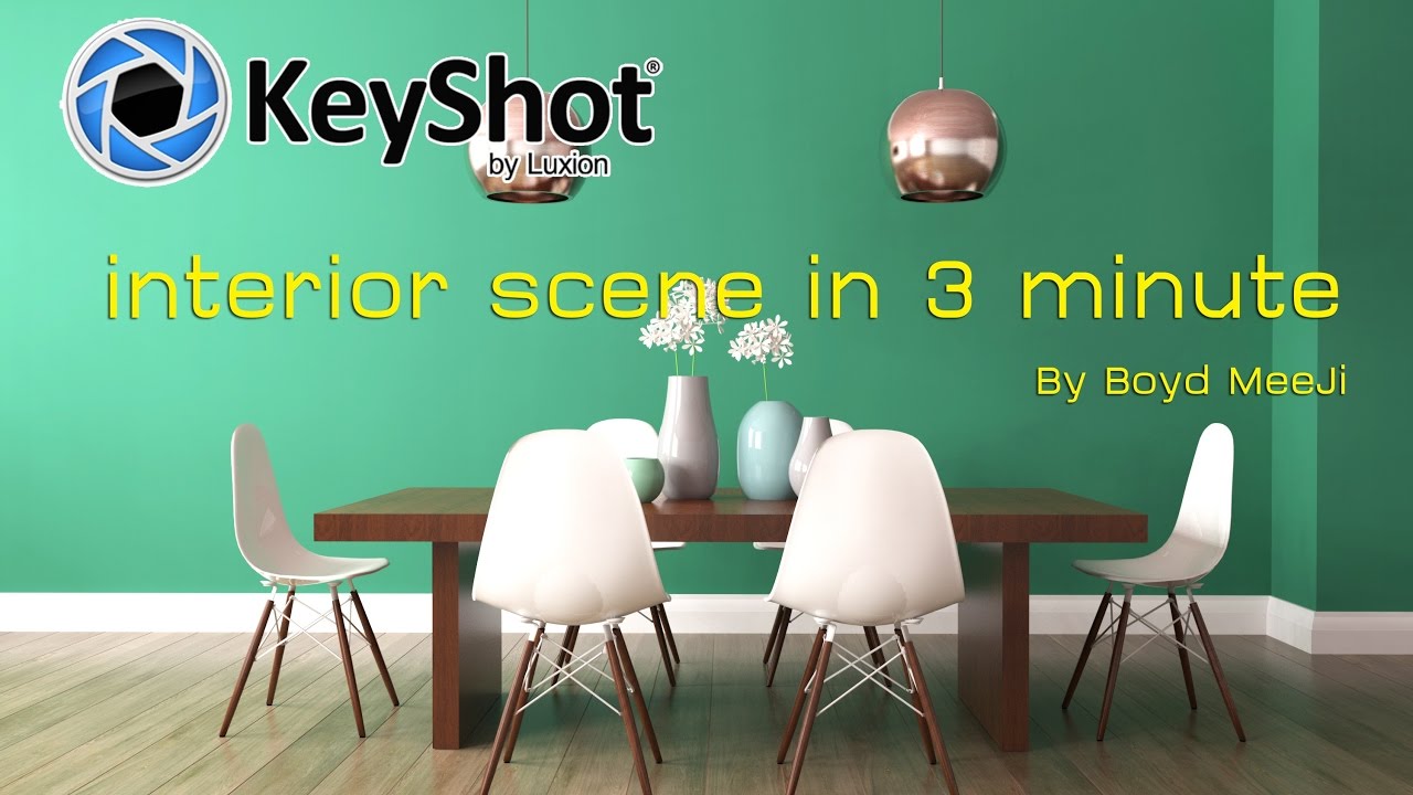 Speedy KeyShot interior scene in 3 minute By Boyd Meeji - YouTube
