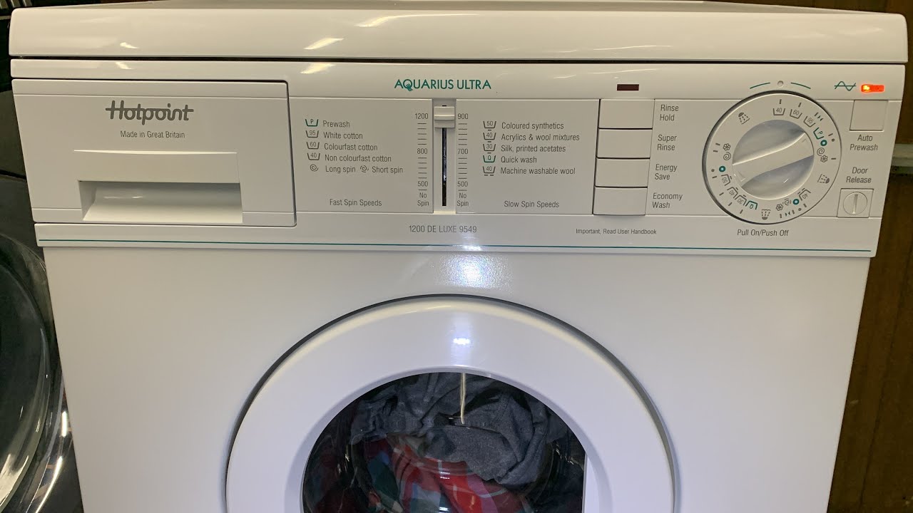 Hotpoint Aquarius Ultra 1200 De Luxe 9549 - Non Colourfast Cotton 40 ...