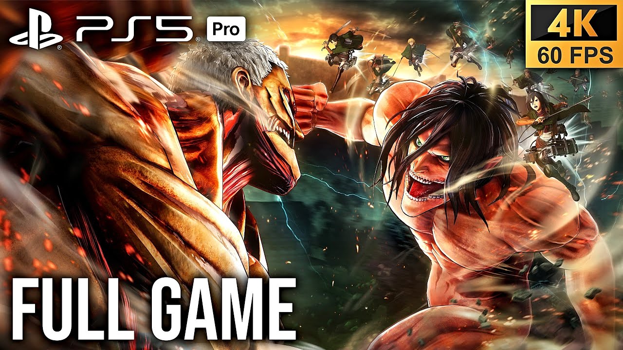 ATTACK ON TITAN 2 - (PS5 PRO) FULL GAME Walkthrough - (4K60fps) - YouTube