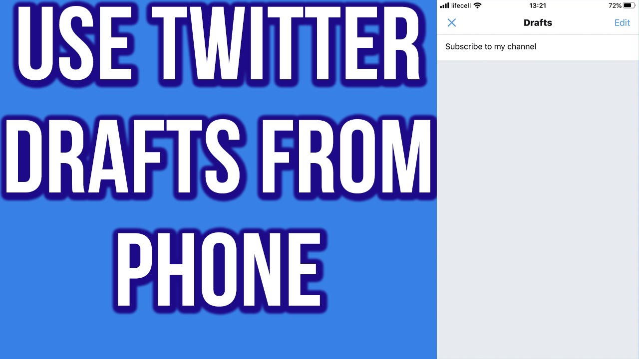 How to Use Twitter Drafts From Phone - YouTube