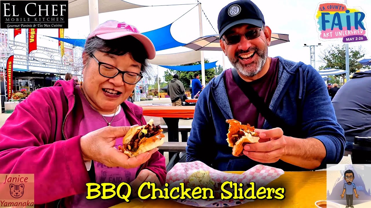 BBQ Chicken Sliders at El Chef Booth: 2025 LA County Fair - YouTube